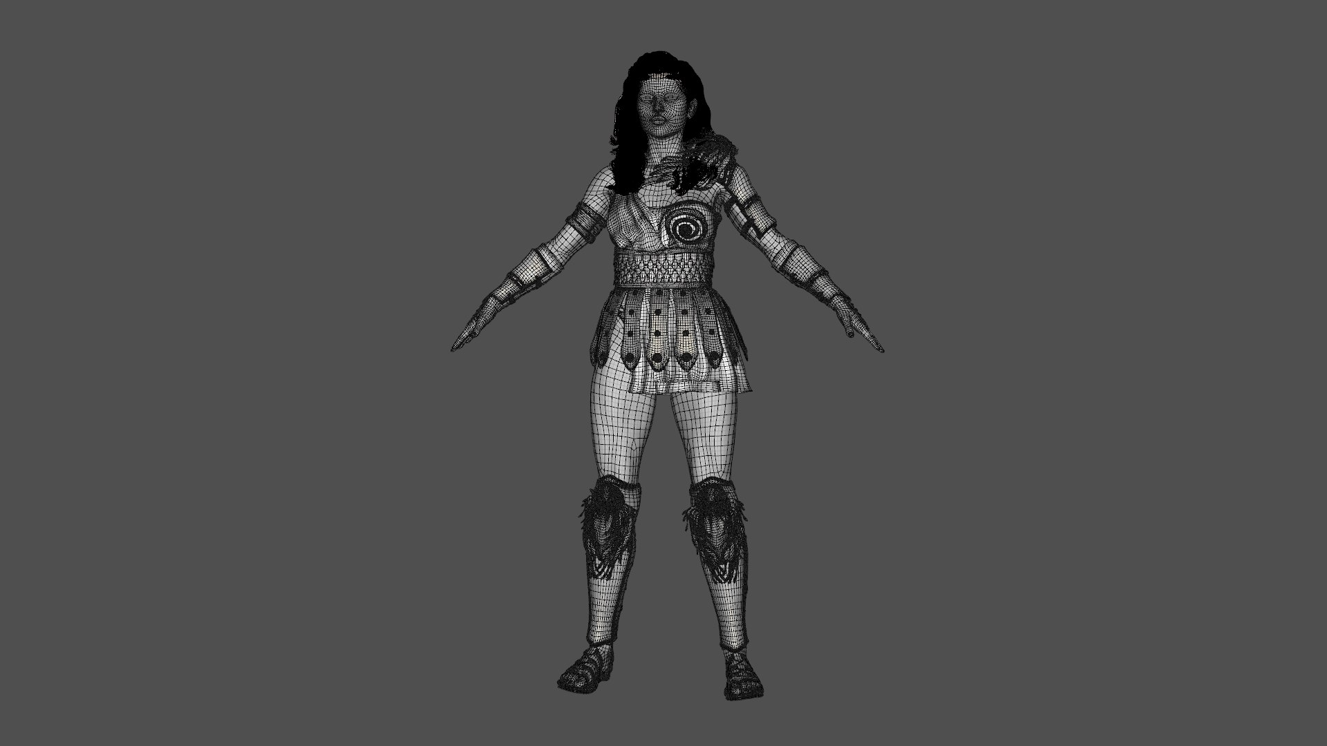 Athena Goddess Rigged Low-poly 3D Model 3D Model - TurboSquid 2387848