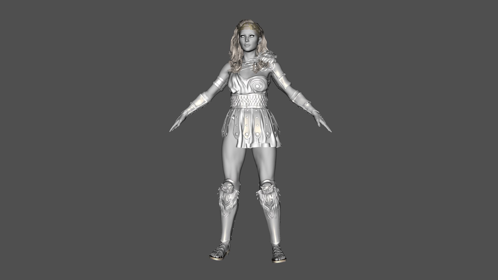 Athena Goddess Rigged Low-poly 3D Model 3D Model - TurboSquid 2387848