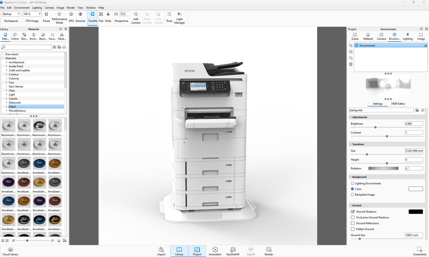 3D WorkForce Pro WF-C879R Multifunction Color Printer Model ...