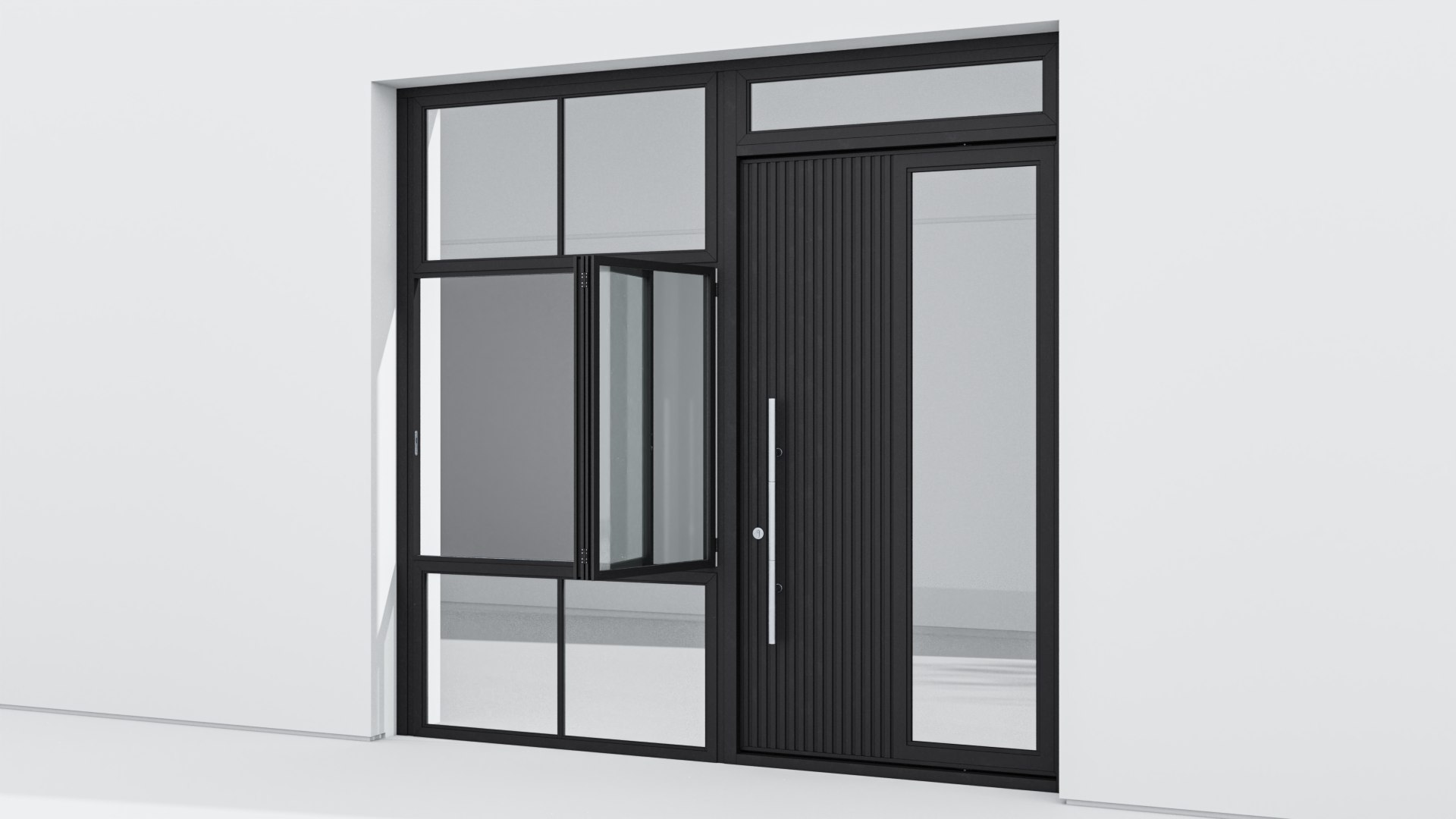 Aluminium Door 257 3D - TurboSquid 2048233