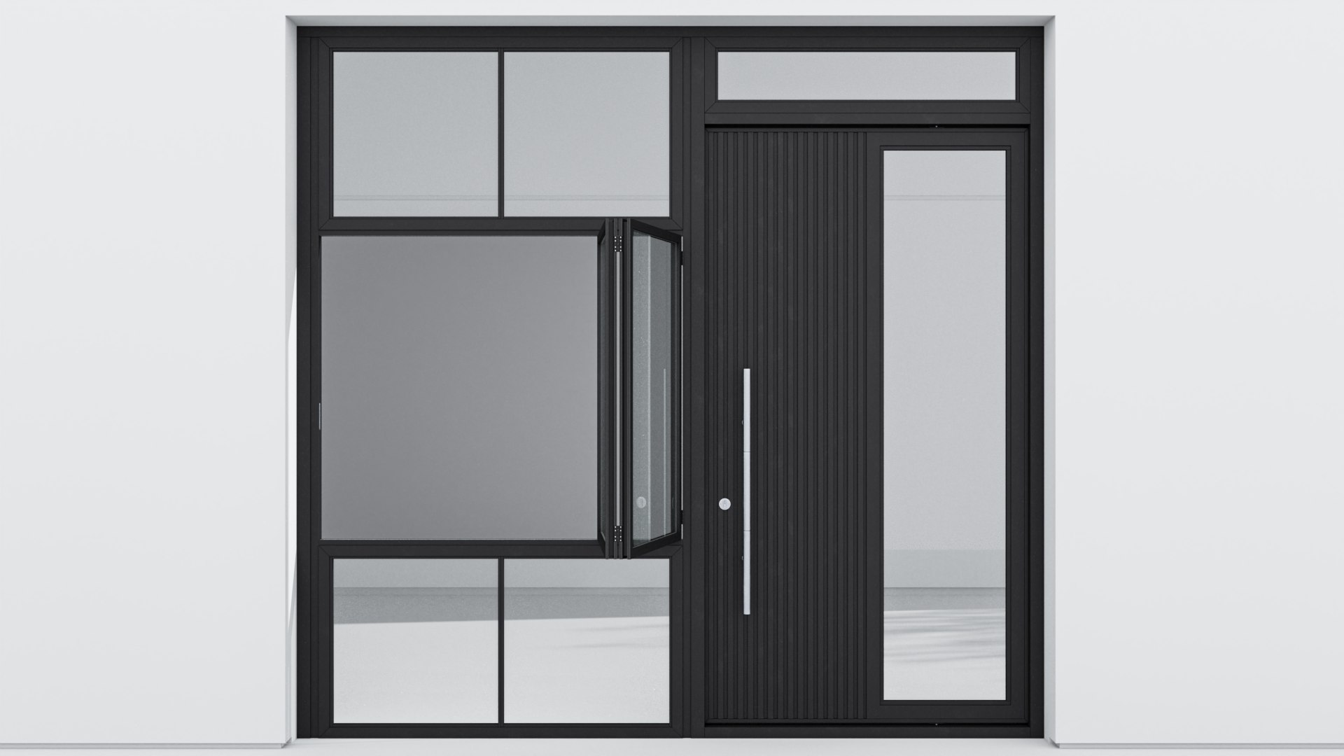 Aluminium Door 257 3D - TurboSquid 2048233