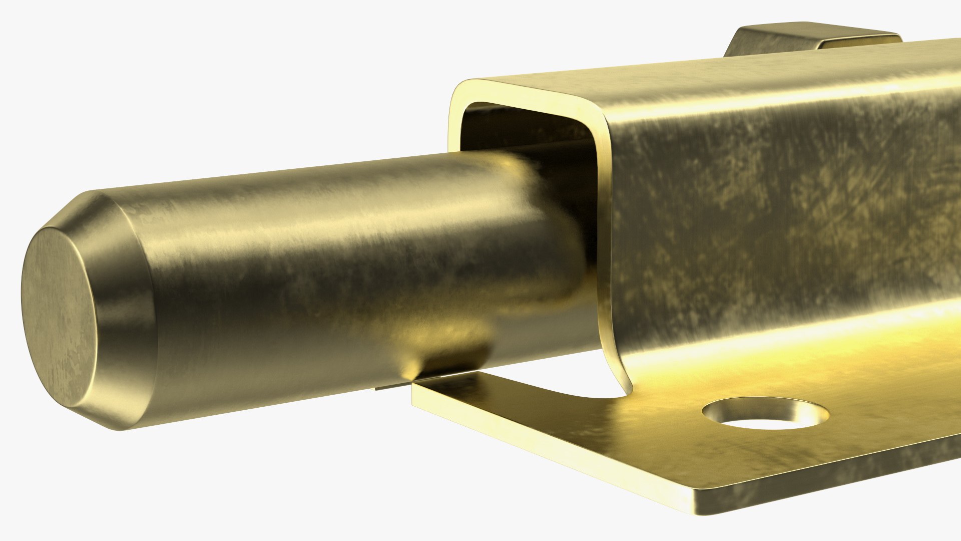 Brass Door Latch Sliding Lock 3D - TurboSquid 1787403