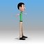 rigged cartoon character man 3d max