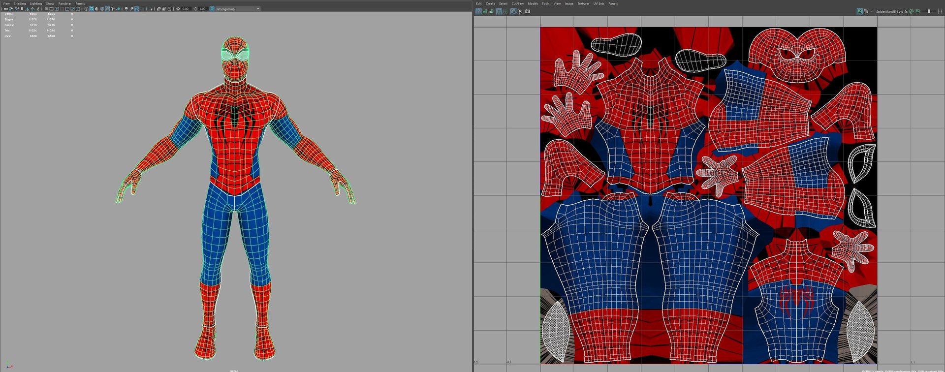 Spider Man Unreal Engine Pose 3D Model - TurboSquid 1946630