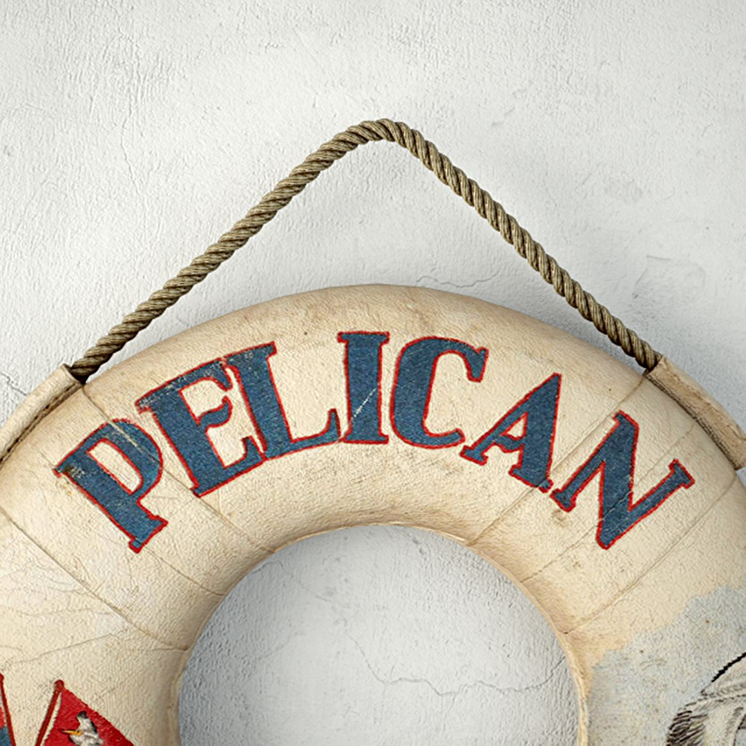 Vintage Life Preserver Model - TurboSquid 1204272