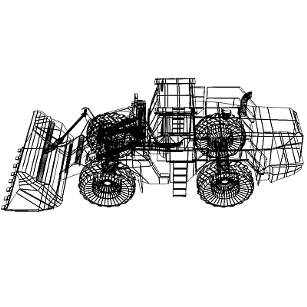 l350 wheel loader 3d model
