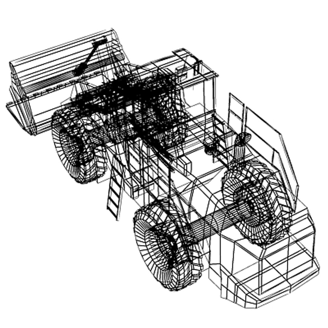 l350 wheel loader 3d model