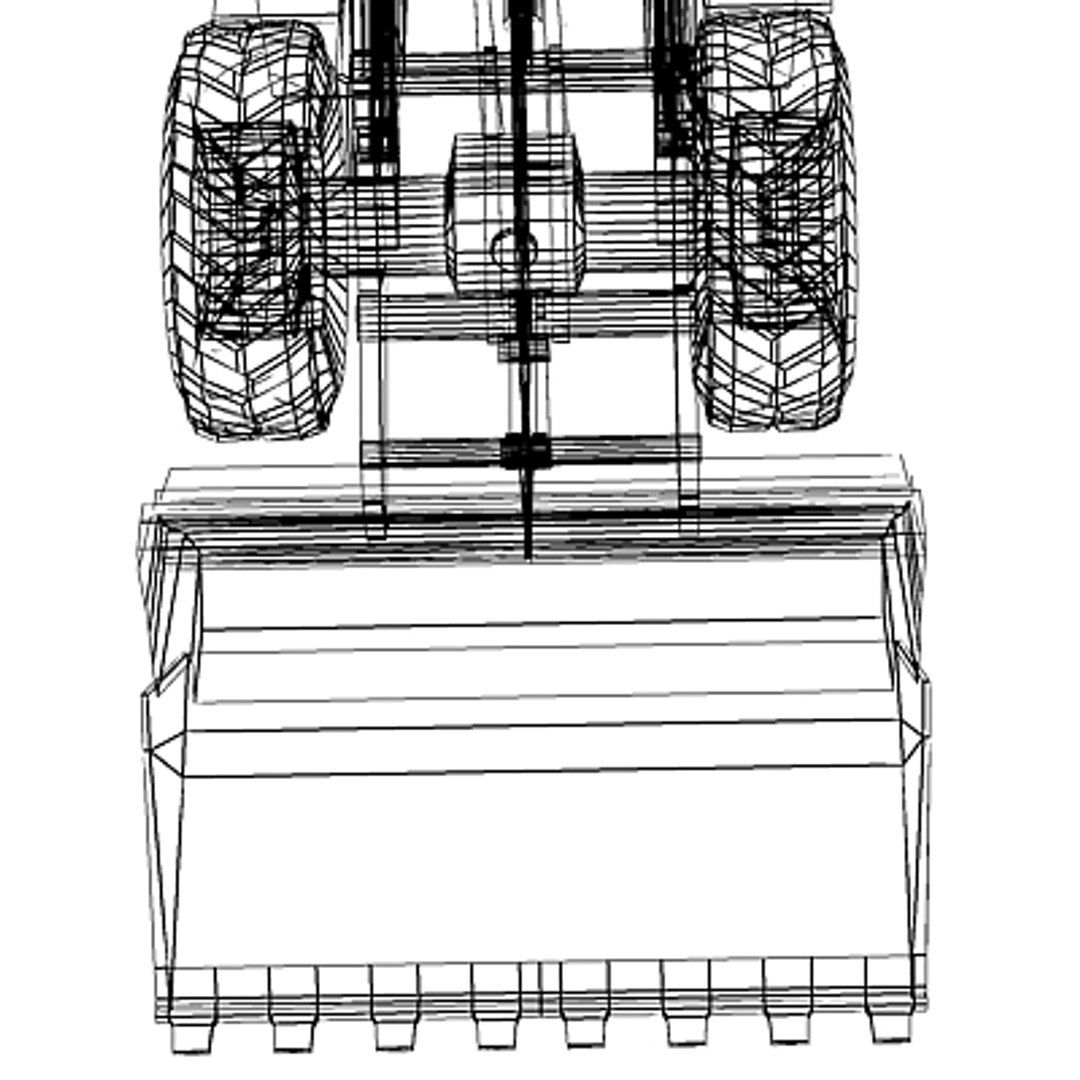 l350 wheel loader 3d model