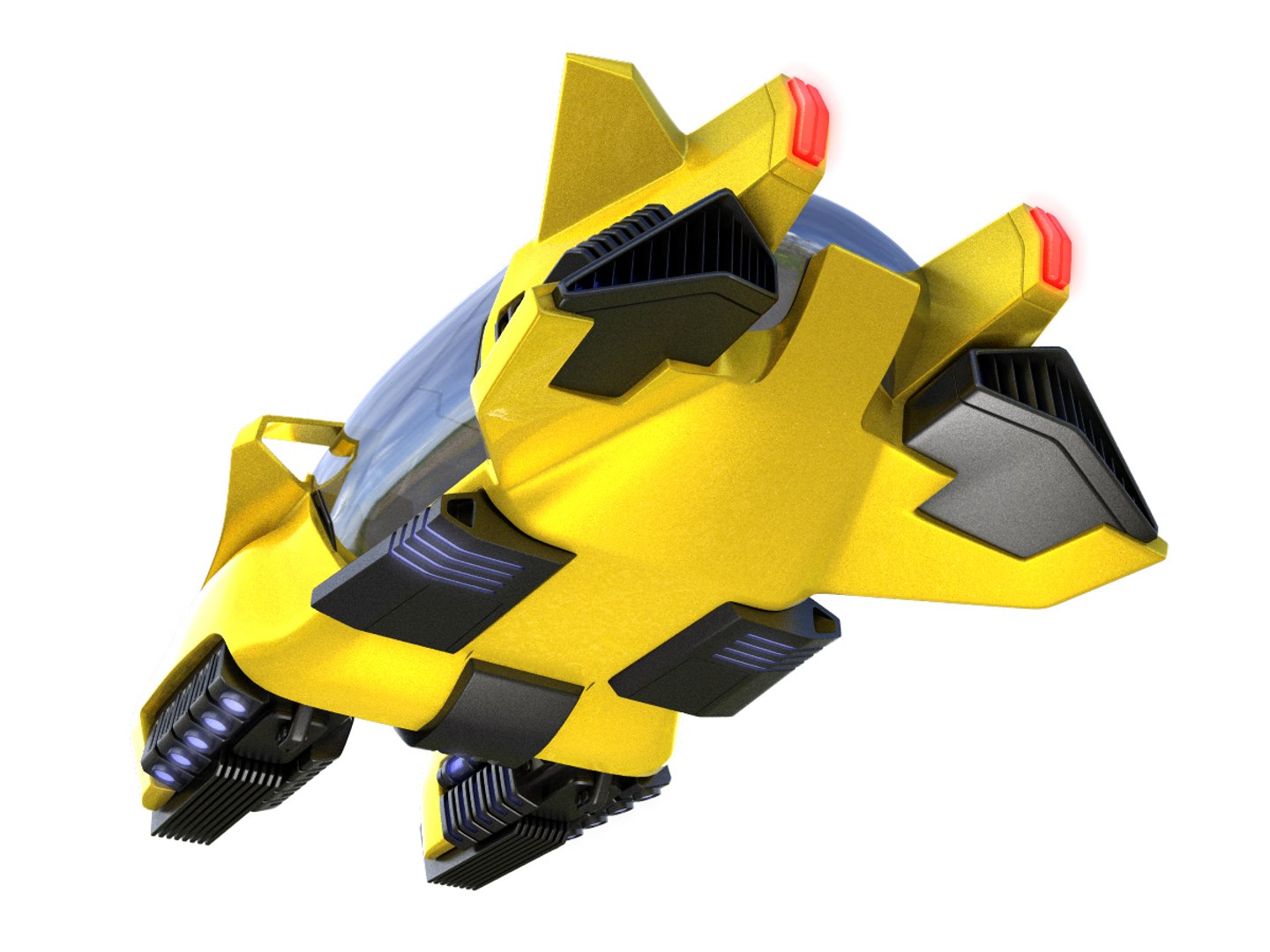 3D Hover Taxi - TurboSquid 1241892