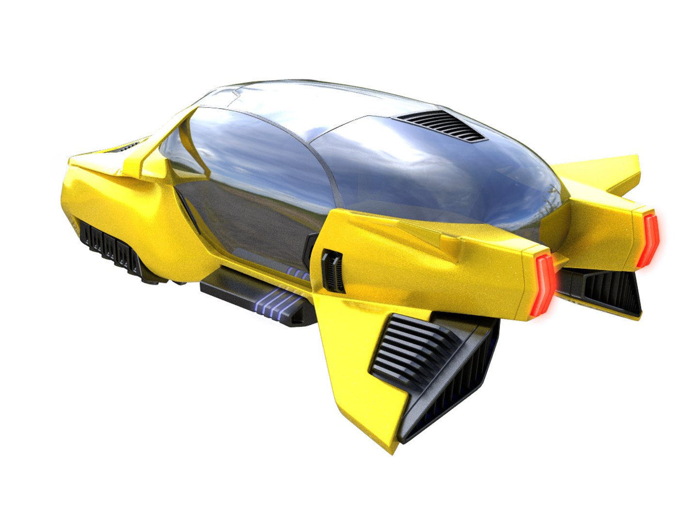 3D Hover Taxi - TurboSquid 1241892