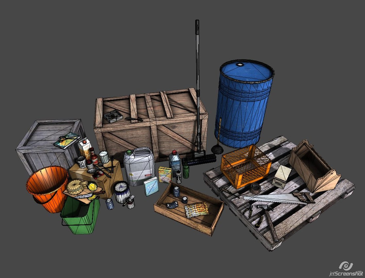 Pack Low-poly Props 3d X