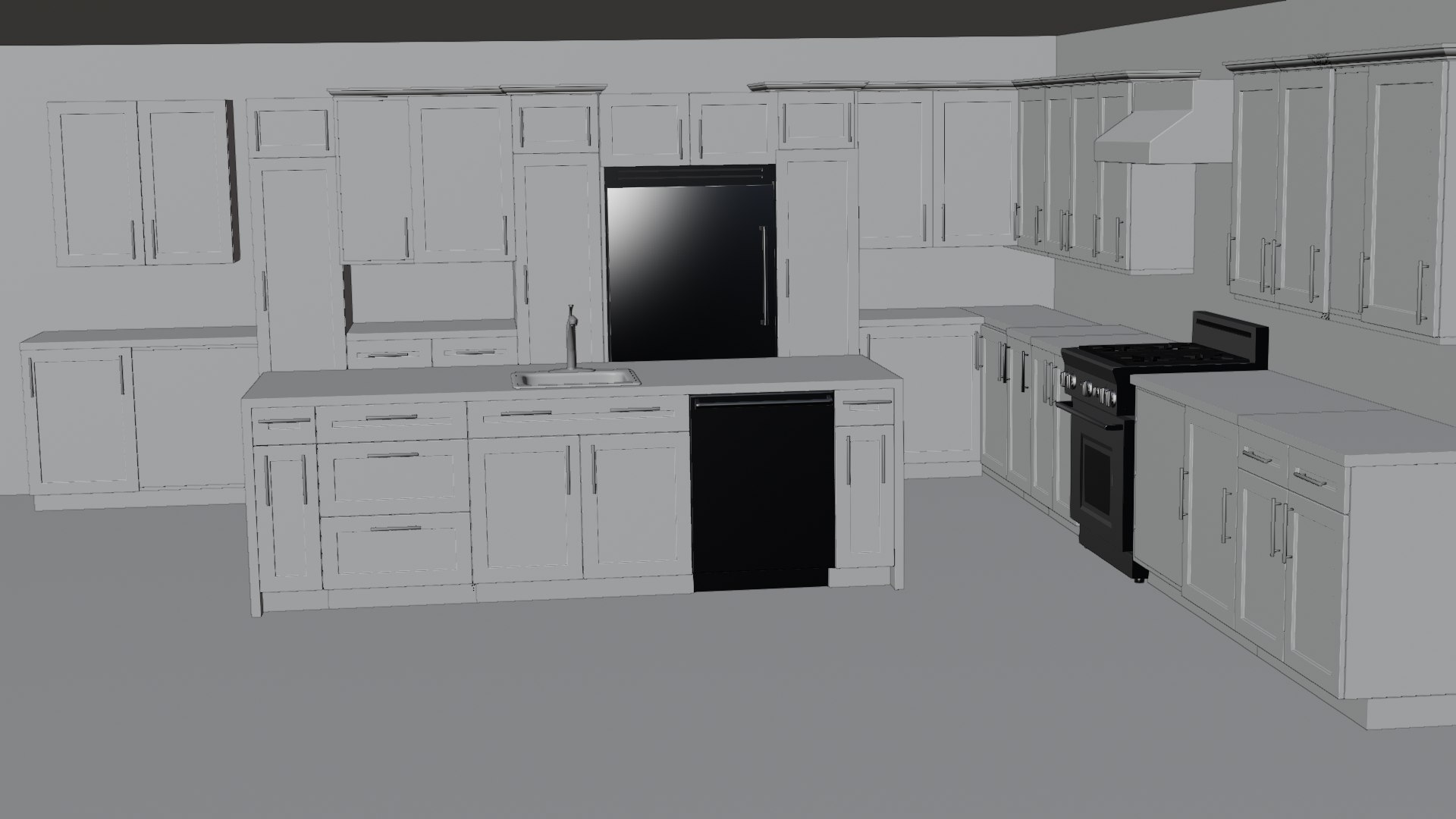 Kitchen Design High Quality Model - TurboSquid 1982396
