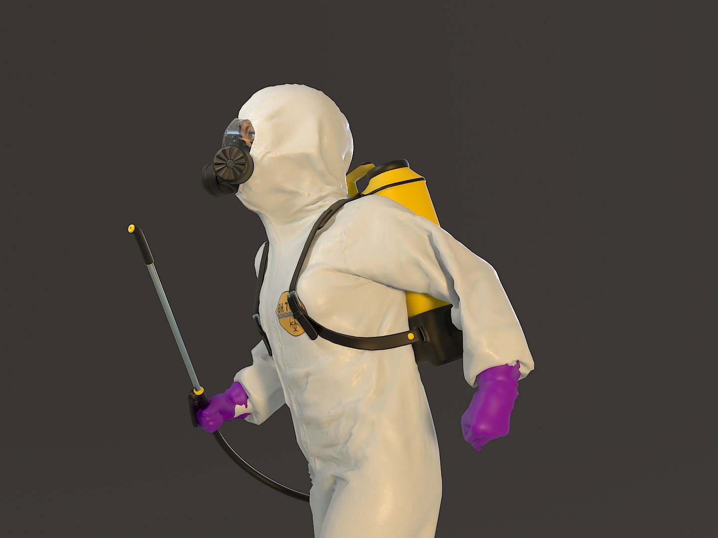 Female biohazard suit acc model - TurboSquid 1527973
