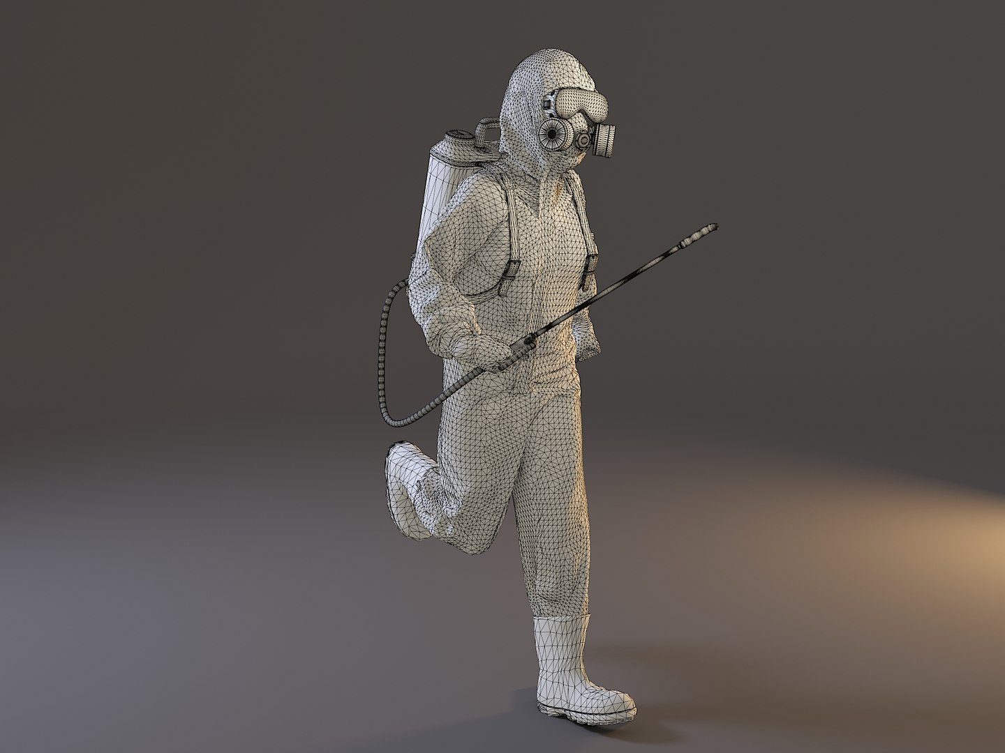 Female biohazard suit acc model - TurboSquid 1527973