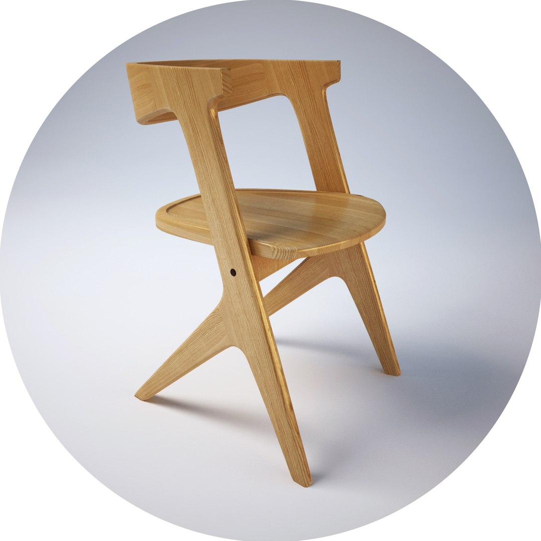 slab chair 3d max
