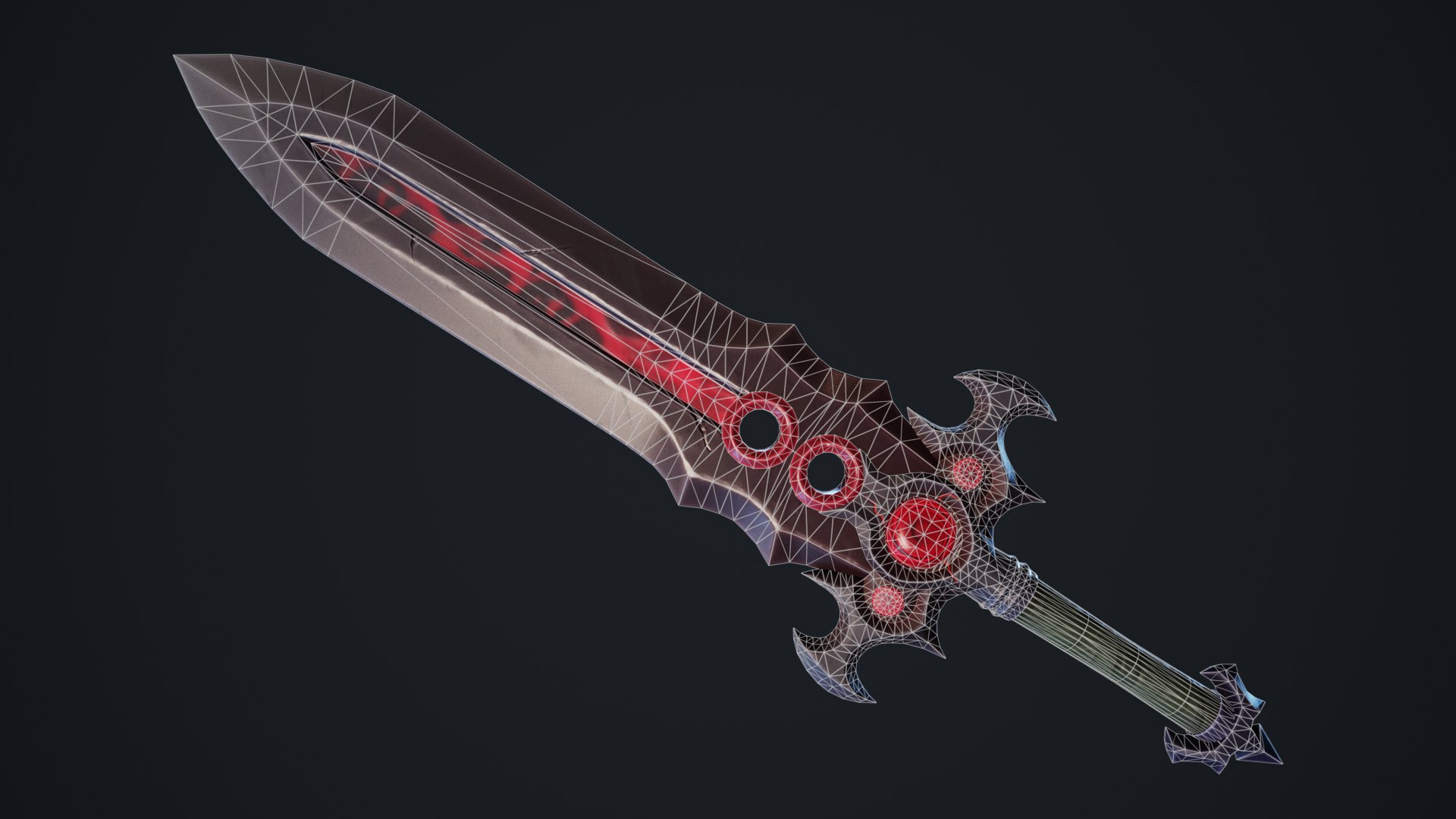 3D Vampiric One-Handed Sword - TurboSquid 2218094