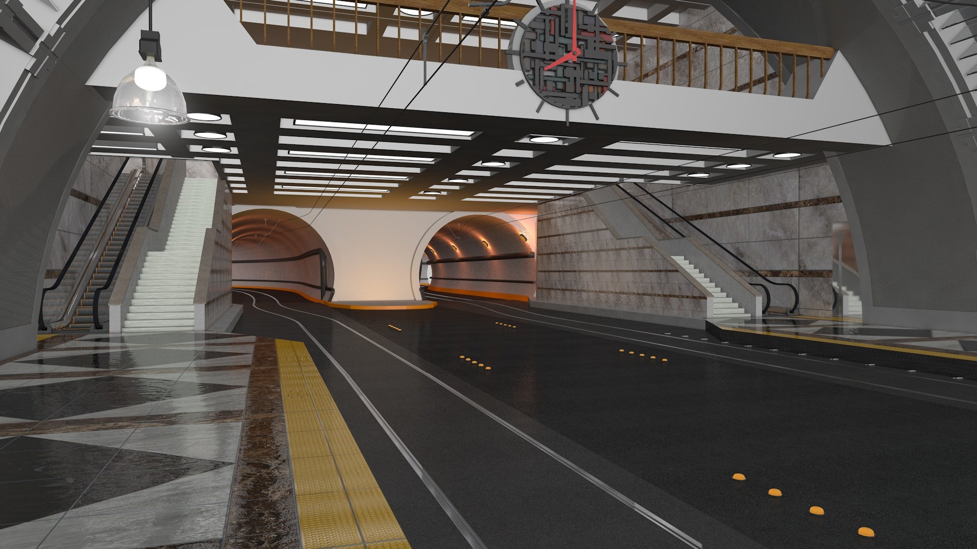 3D Tramway Bus Station Tram - TurboSquid 1544508