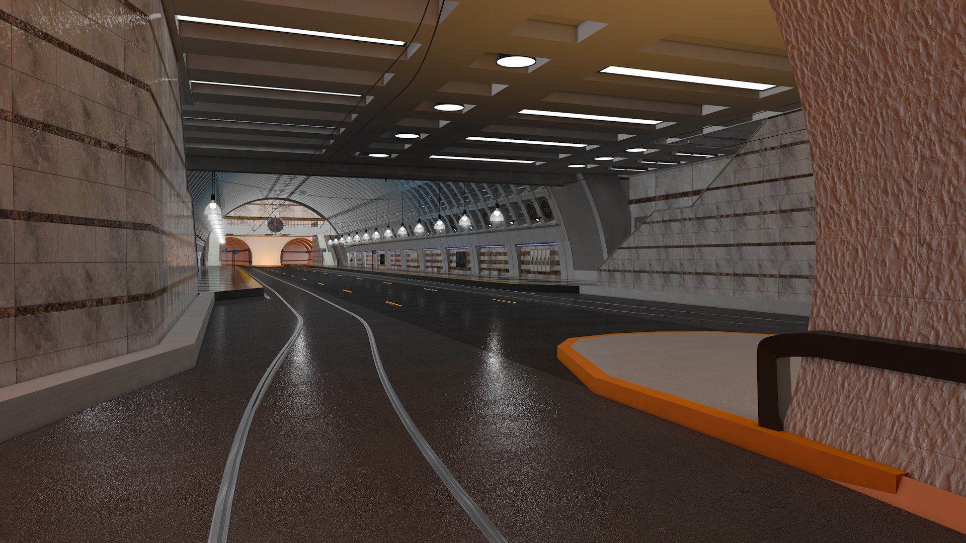 3D Tramway Bus Station Tram - TurboSquid 1544508