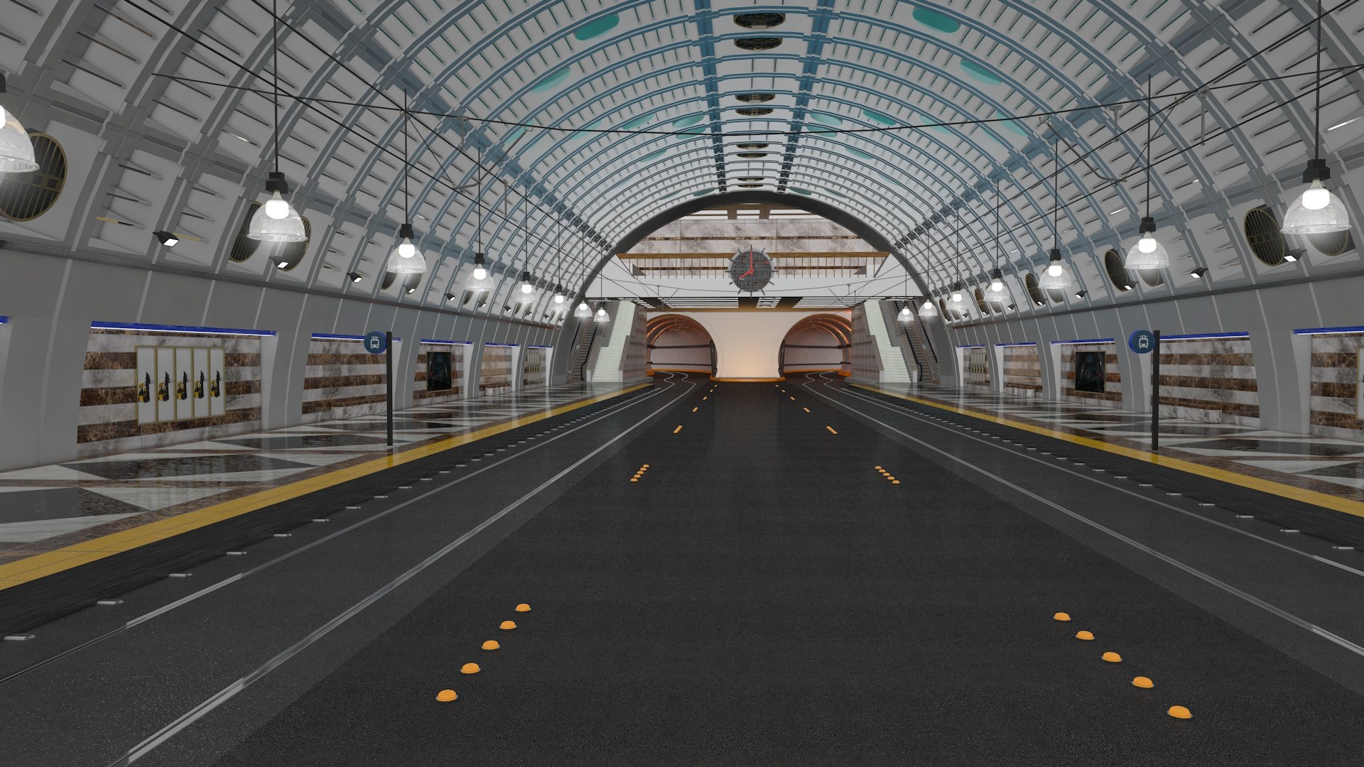 3D Tramway Bus Station Tram - TurboSquid 1544508