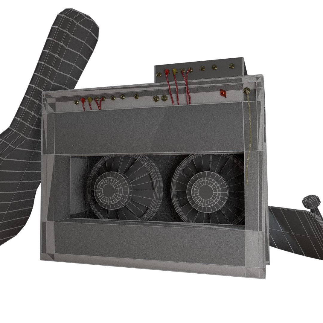 Set Amplifier Guitar Case 3D Model - TurboSquid 1413885