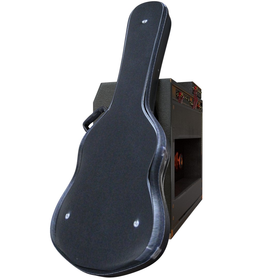 Set Amplifier Guitar Case 3D Model - TurboSquid 1413885