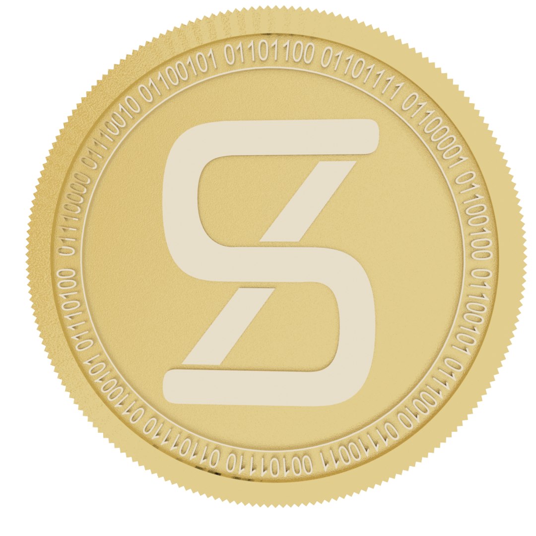 3D synthetix network gold coin - TurboSquid 1458653