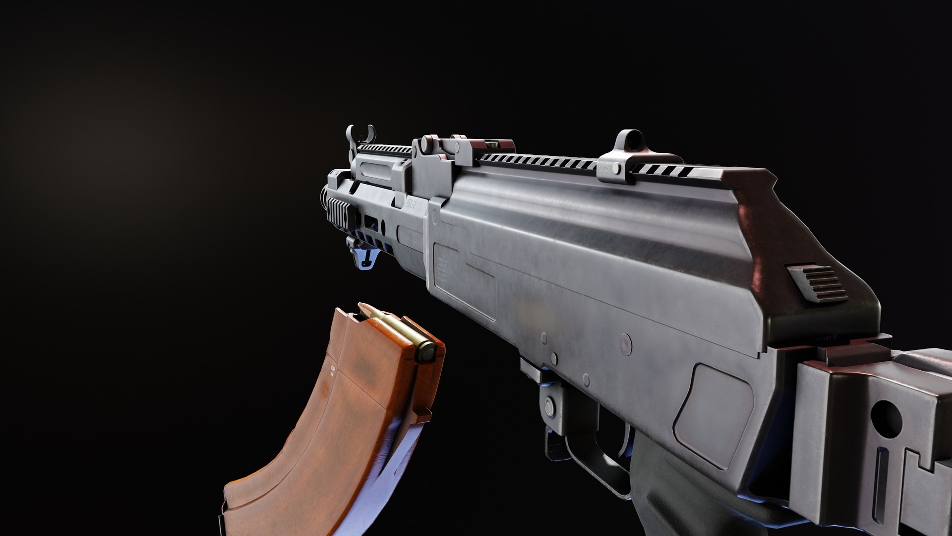 Custom AK MB47 Rifle Model - TurboSquid 1960332