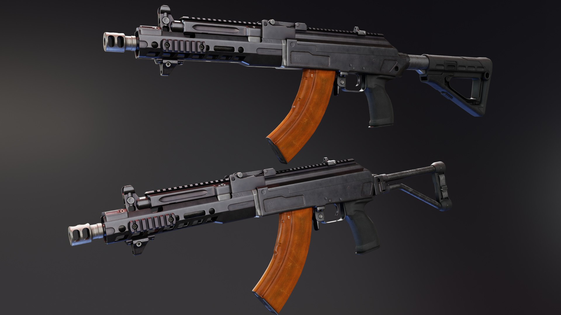Custom AK MB47 Rifle Model - TurboSquid 1960332
