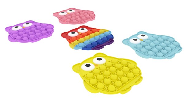 Owl Pop It Fidget Toys Set model - TurboSquid 1786536