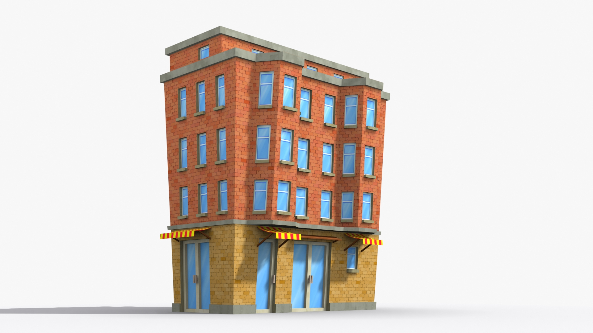 Cartoon Building x27 3D model - TurboSquid 1833419