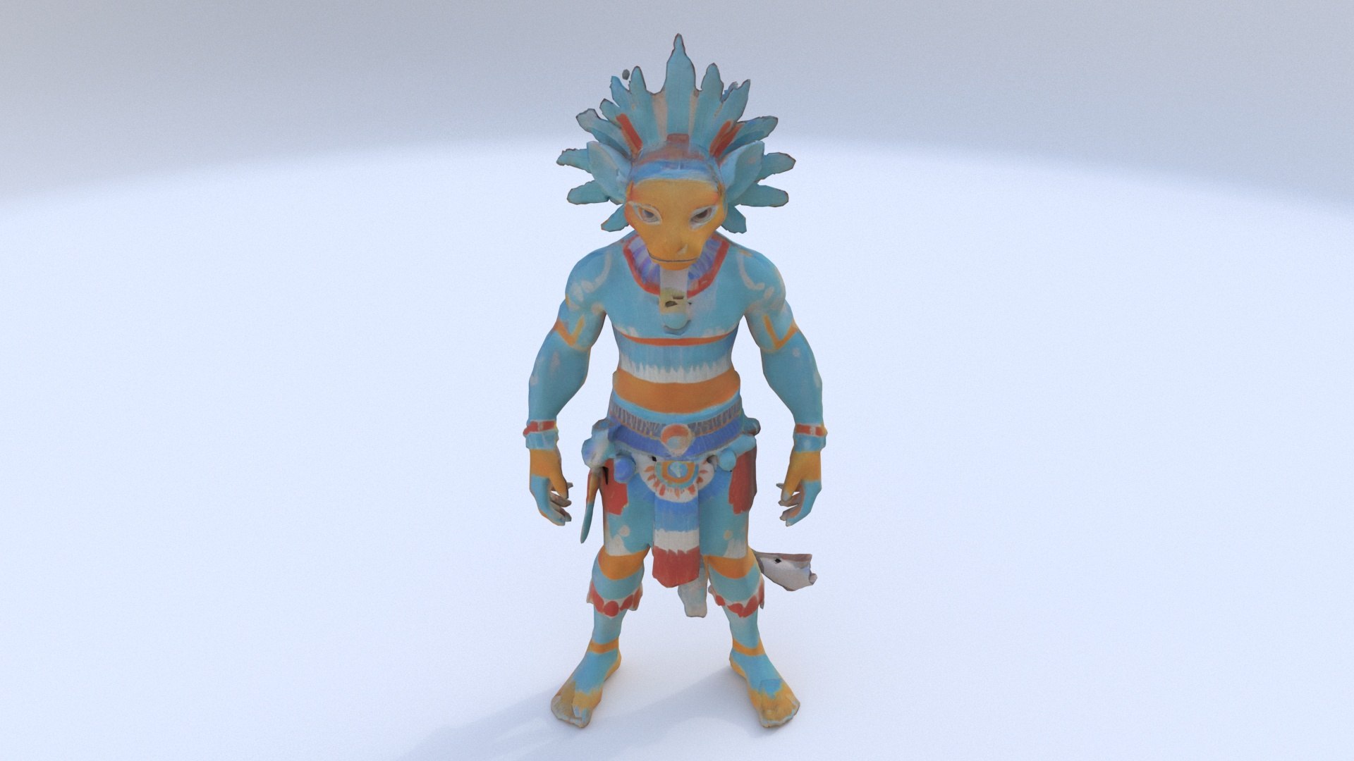 3D Aztec Character B - TurboSquid 2328529