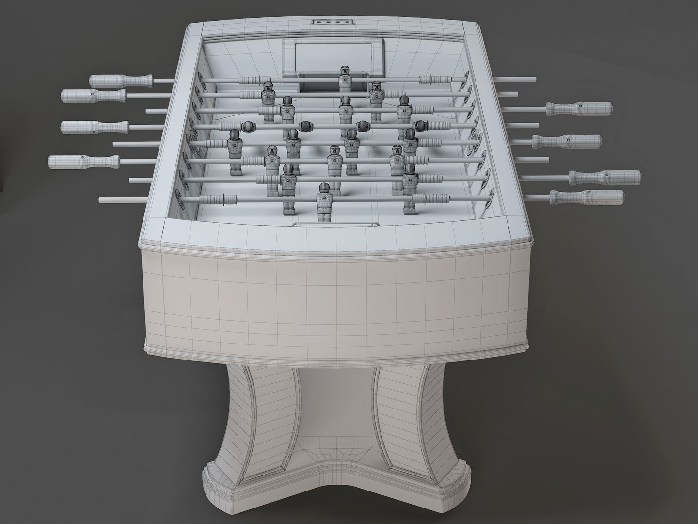3D Foosball Modelled Model - TurboSquid 1216524