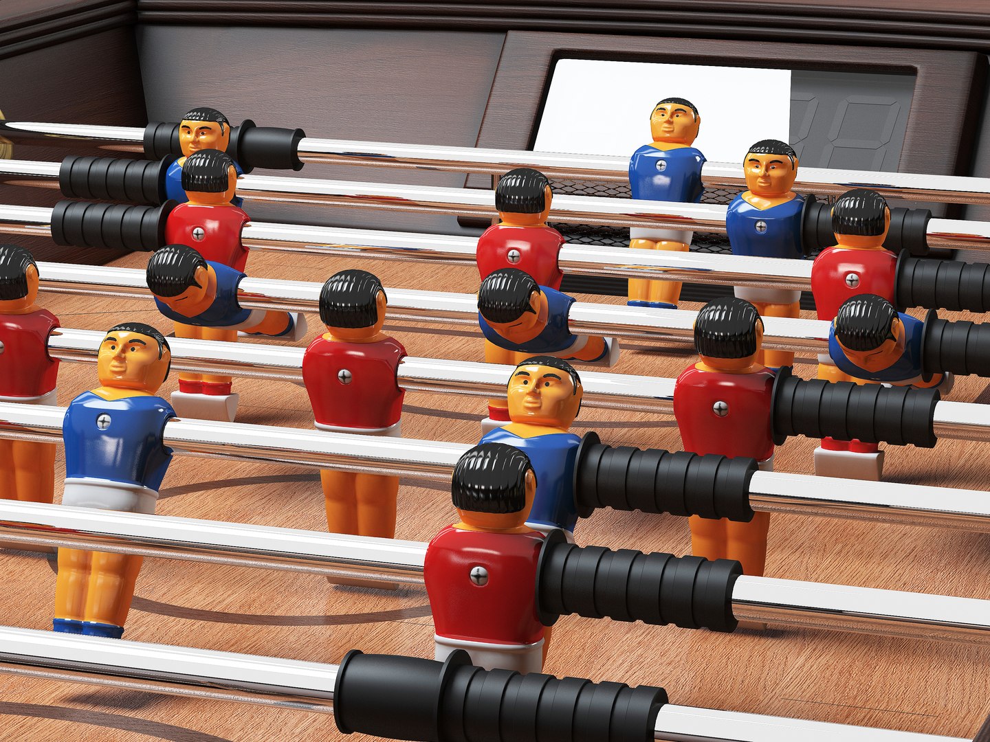 3D Foosball Modelled Model - TurboSquid 1216524