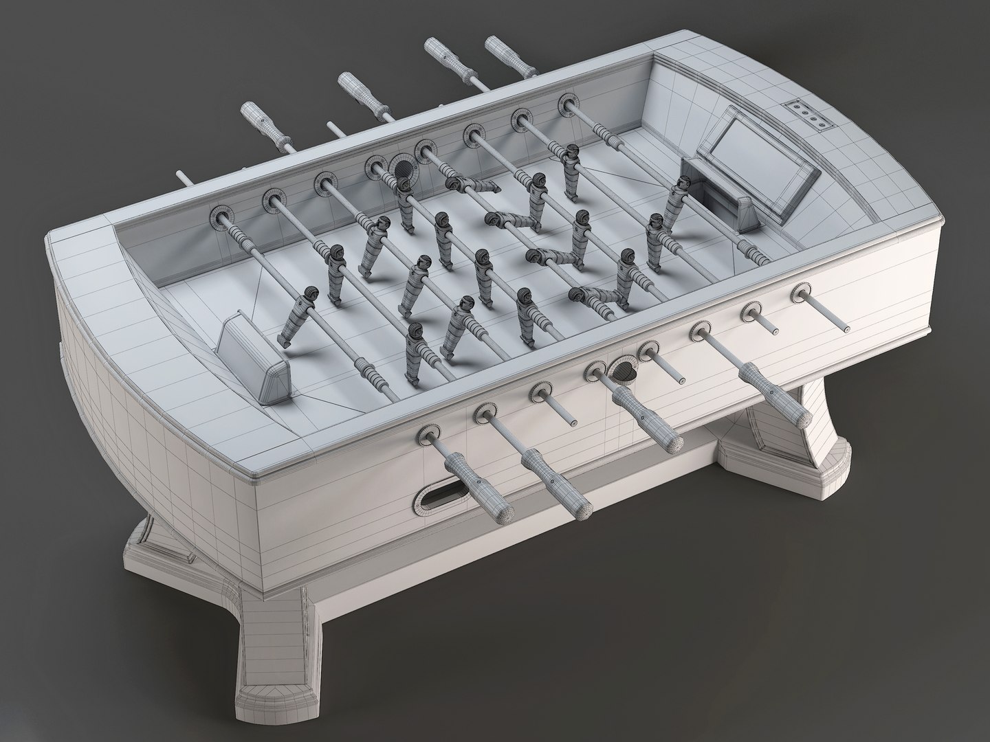 3D Foosball Modelled Model - TurboSquid 1216524