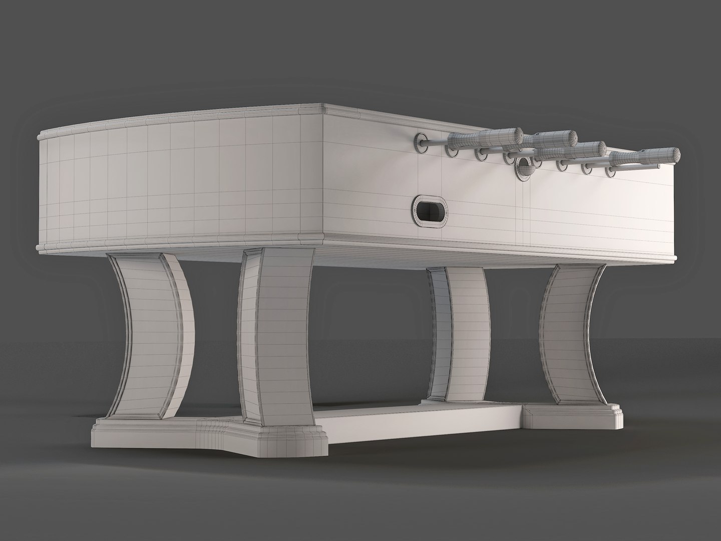 3D Foosball Modelled Model - TurboSquid 1216524