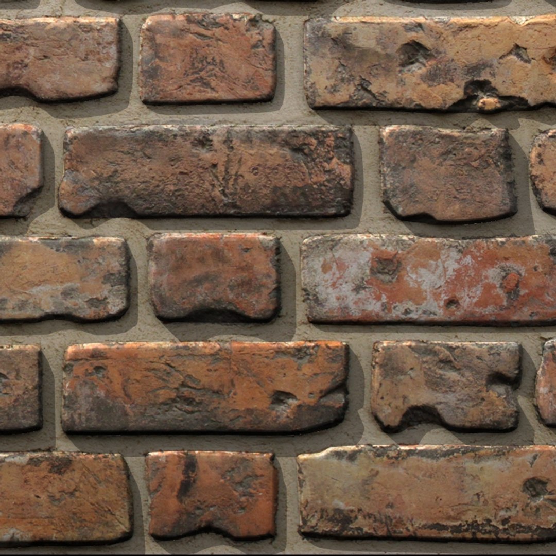Brick Wall 08 3d Model