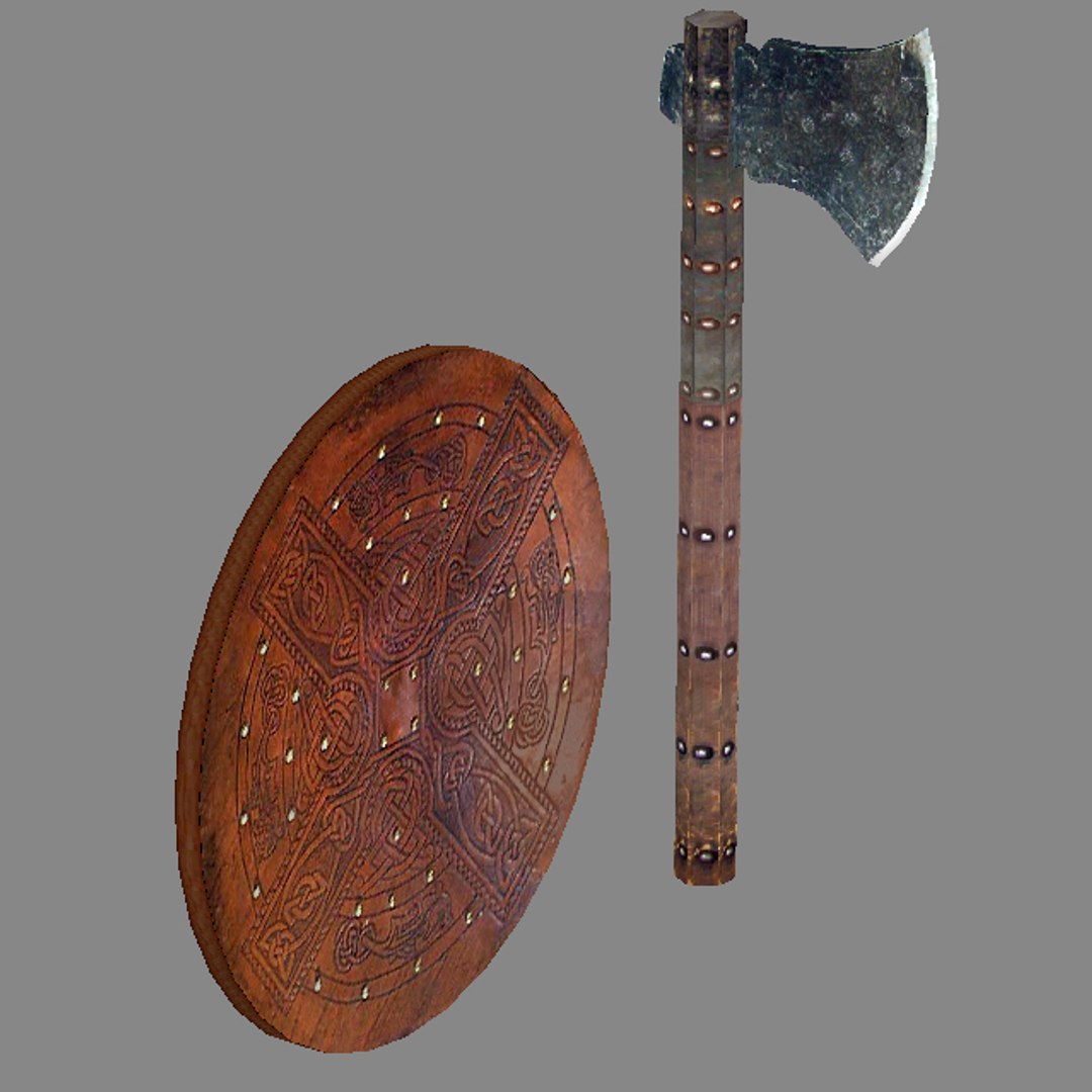 3d Model Of Targe Axe