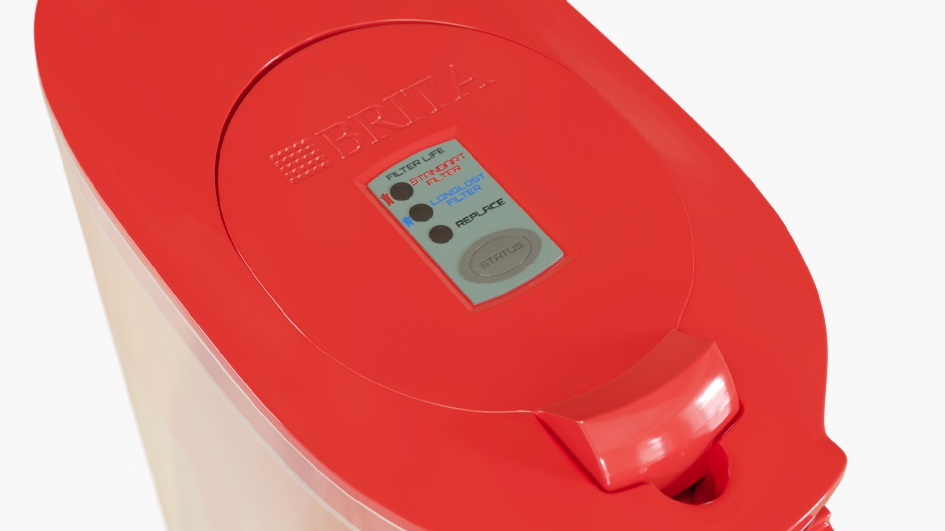 Brita Red Water Pitcher With Filter 3D - TurboSquid 1967924