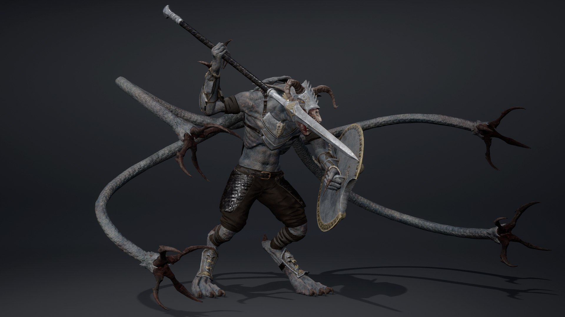 3D Shadow Spearman Tentacle - TurboSquid 2321077