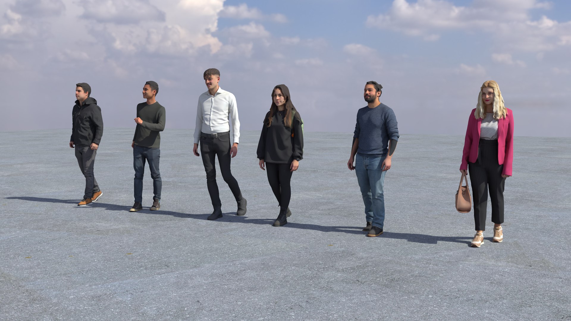 Lot of People 6 3D - TurboSquid 2165503