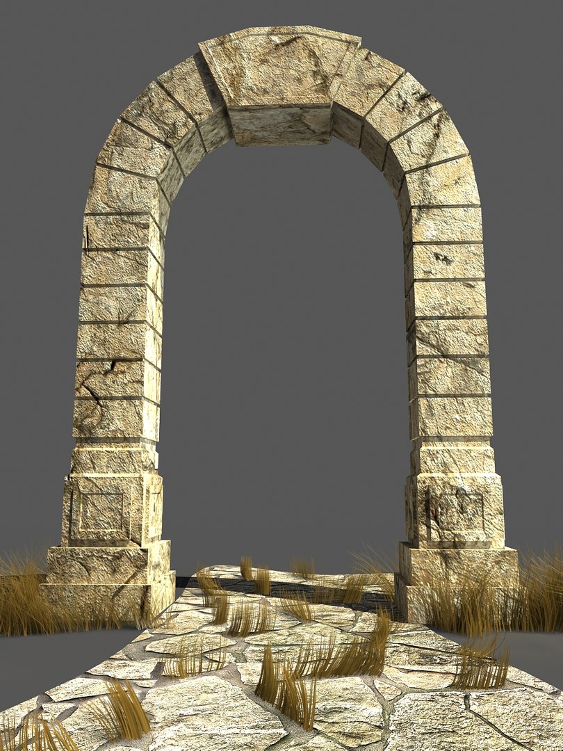 Ancient Stone Portal 3d Model