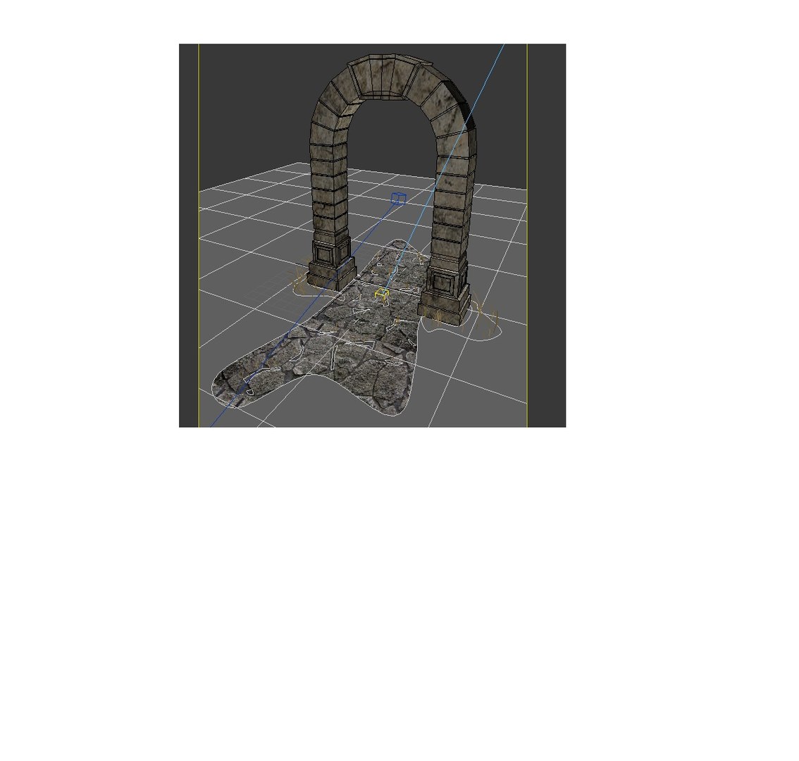 Ancient Stone Portal 3d Model