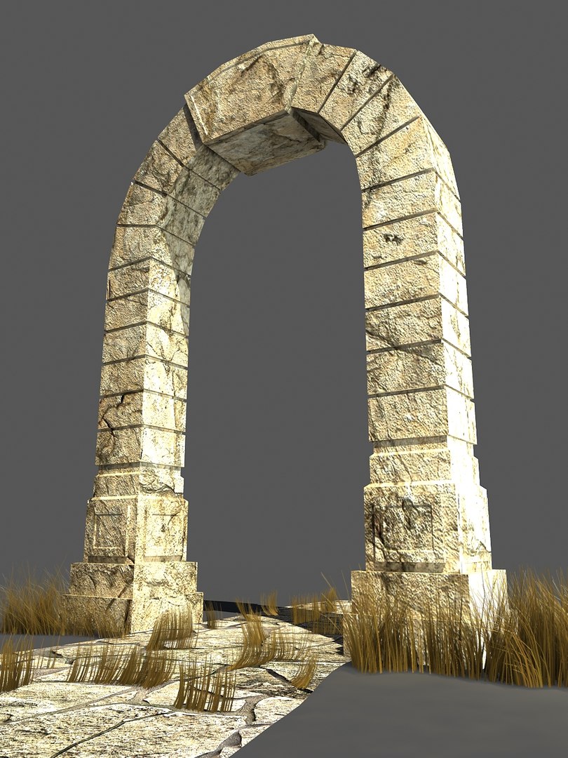 Ancient Stone Portal 3d Model