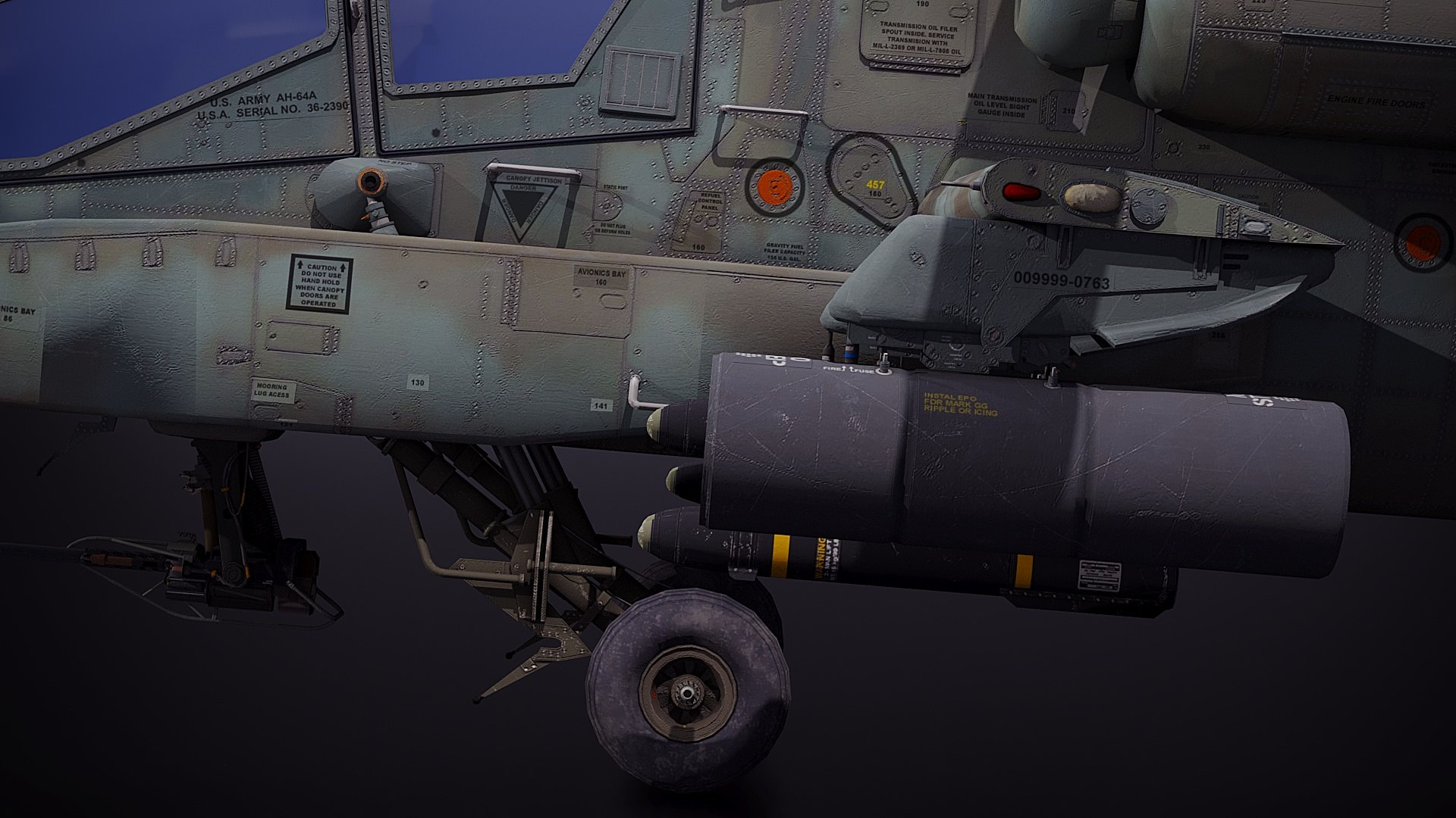 3D Model AH64A Helicopter - TurboSquid 2508297