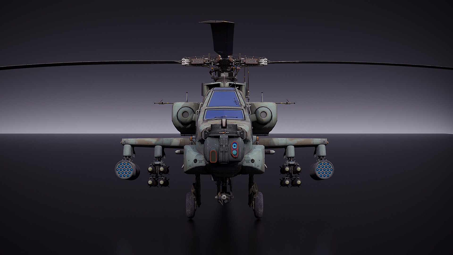 3D Model AH64A Helicopter - TurboSquid 2508297