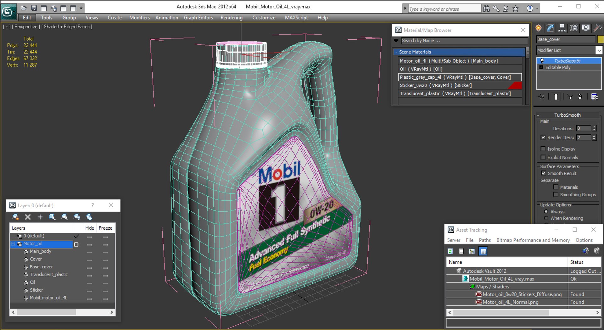 3D Mobil Motor Oil 4l Model - TurboSquid 1364907