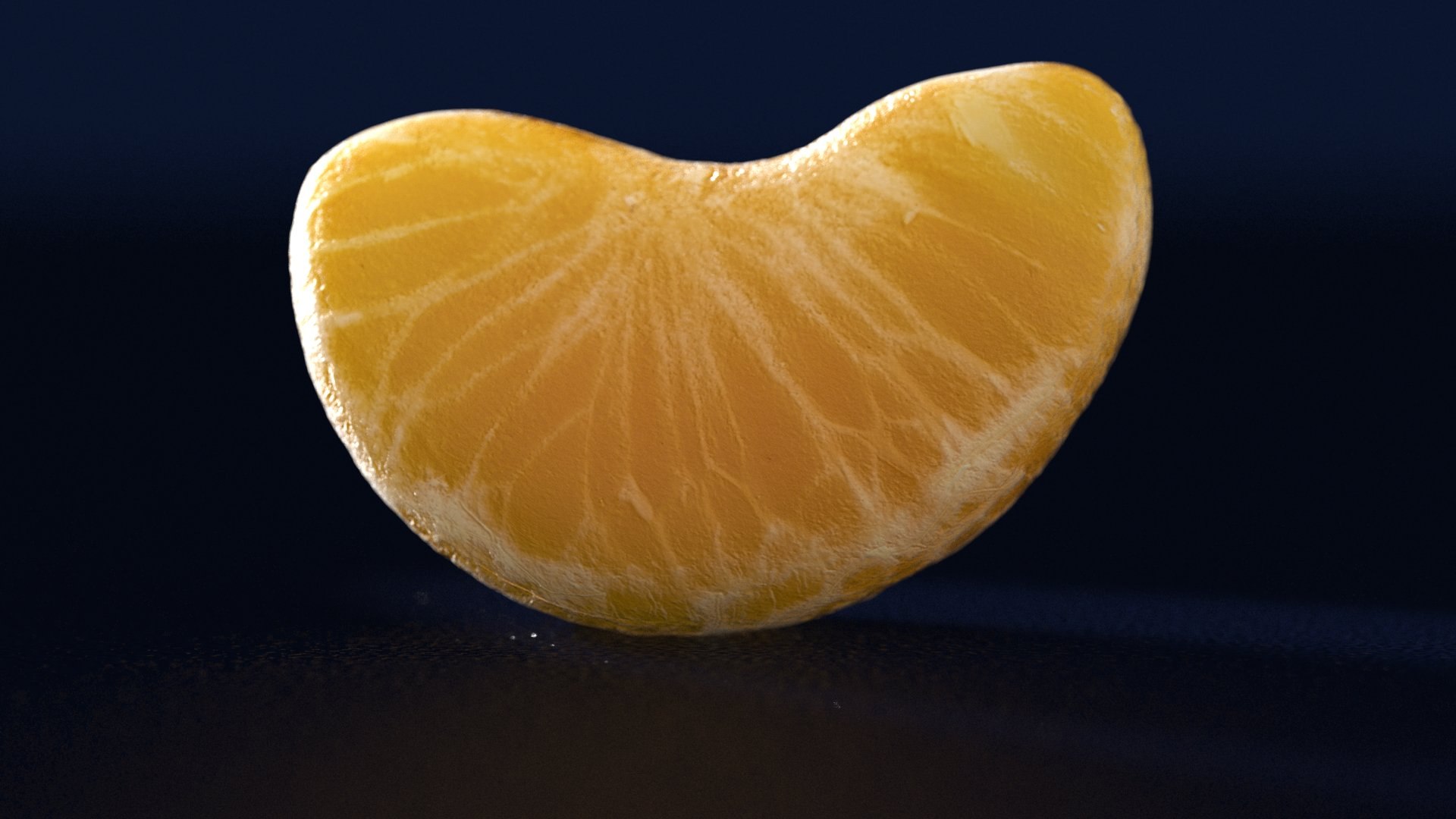 Peeled Slice Tangerine 3D Model - TurboSquid 1481696