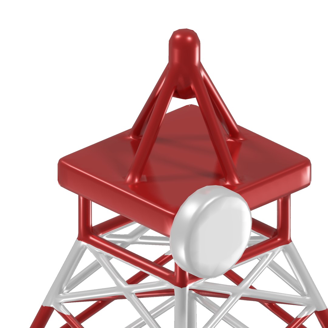 Telecom Mobile Tower 3D Model - TurboSquid 2131196