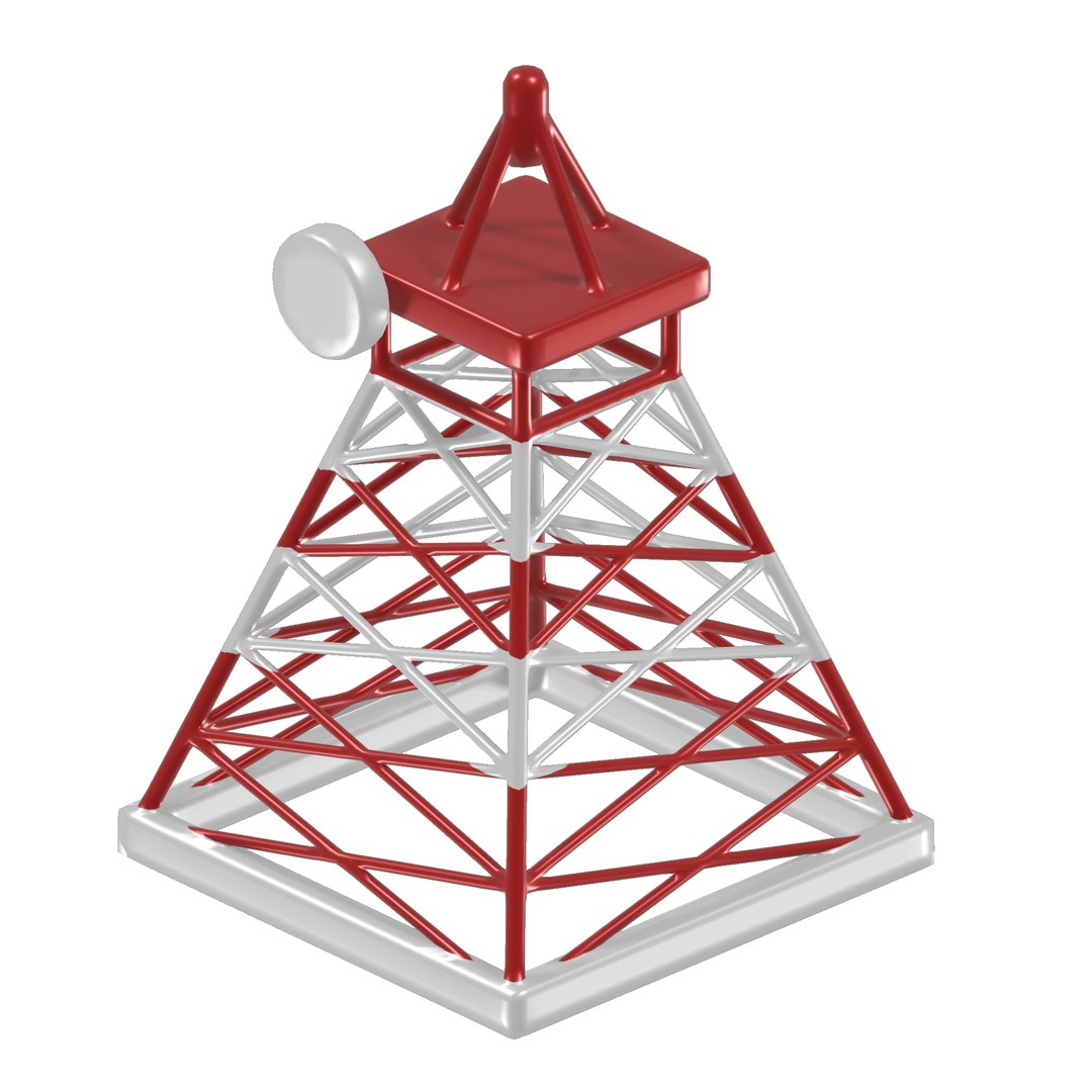 Telecom Mobile Tower 3D Model - TurboSquid 2131196