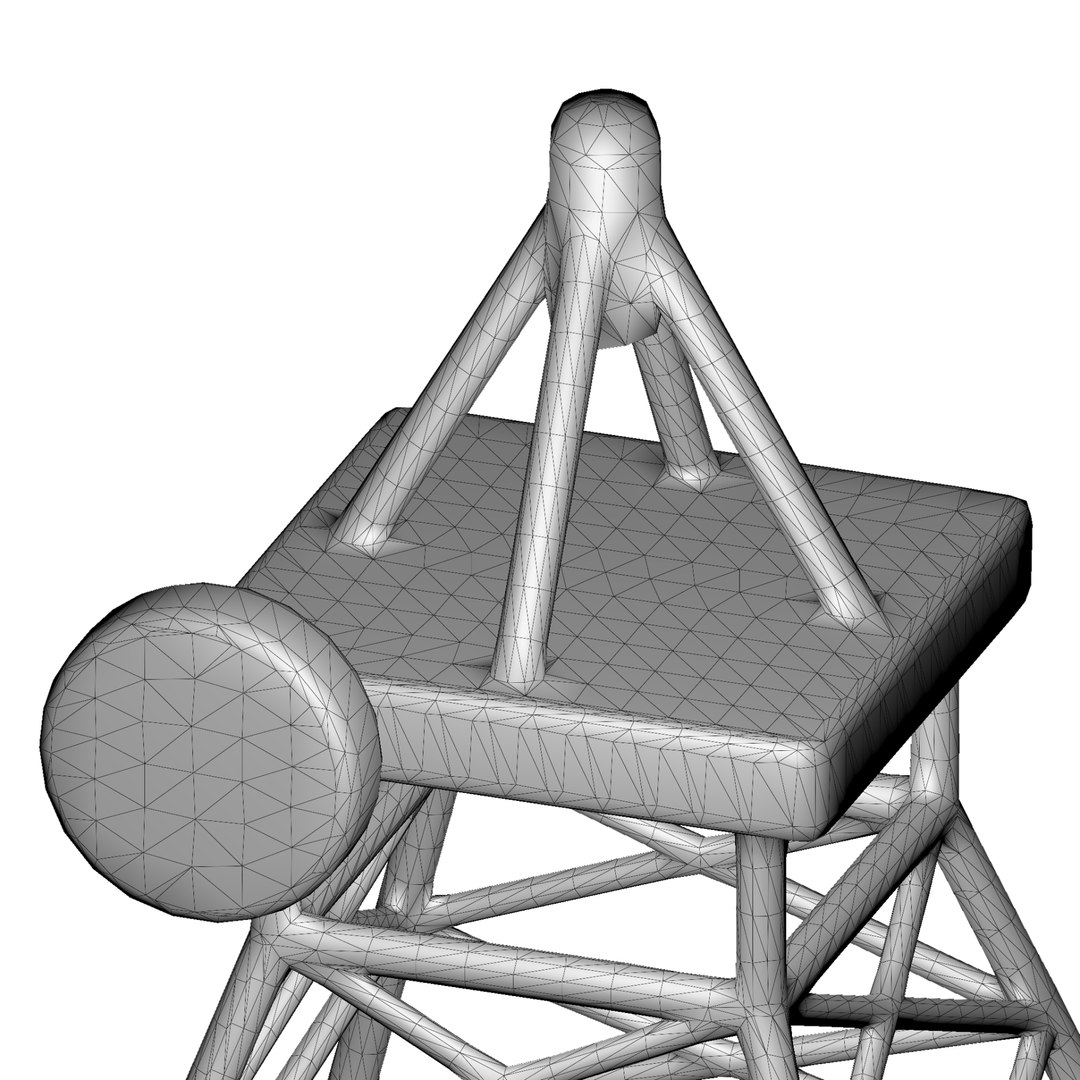 Telecom Mobile Tower 3D Model - TurboSquid 2131196